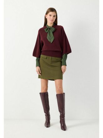 More & More Rundhalspullover Boxy Pullover mit weiten 3/4 &Auml;rmeln