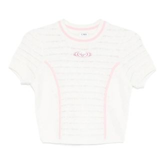 Casablanca Trim Strickoberteil - - Tops - Damen - Wei&szlig; - S