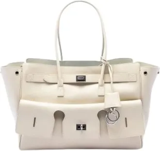 Balenciaga Pre-owned Bel Air Carry All - Femme - Pre-owned - Beige - Taille: ONE Size