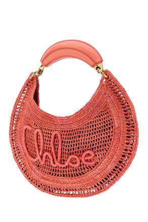 Chlo&eacute; Raffia Shoulder Bag