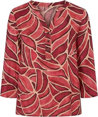 2-Biz Femme, Blouses et Chemises, Rouge, Taille: 44 FR Blouse