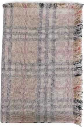 Burberry Femme, Accessoires, Beige, Taille: ONE Size &Eacute;charpe double &eacute;paisseur en soie et laine