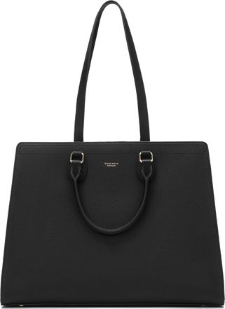 Carlheim Gotland Genuine Leather collection, Mary Genuine Leather Handbag (Black)
