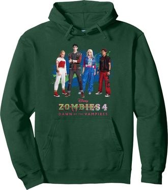 Disney ZOMBIES 4 Nova & Victor + Zed & Addison Official Logo Pullover Hoodie
