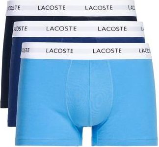 Lacoste Lot de trois boxers en coton m&eacute;lang&eacute;