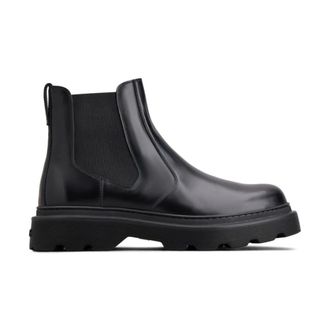 Tod's Schwarze elastische Seiteneinsatzstiefel - - Shoes - Herren - Schwarzk - 43 EU