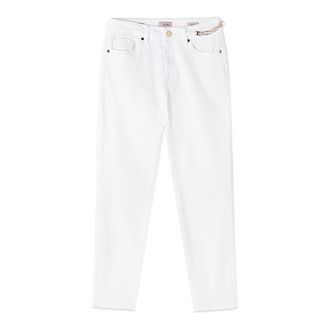 Oltre Skinny Hose mit Metallkette - - Jeans - Damen - Wei&szlig; - 4XL