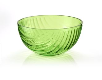 Guzzini Sch&uuml;ssel &Oslash; 21 cm, Salatsch&uuml;ssel, aus organischem und recycelbarem Kunststoff - Gr&uuml;n, &Oslash; 21 cm x h10 cm - 24855544