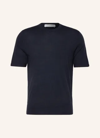 Tiger Of Sweden Strickshirt Connor Aus Merinowolle blau