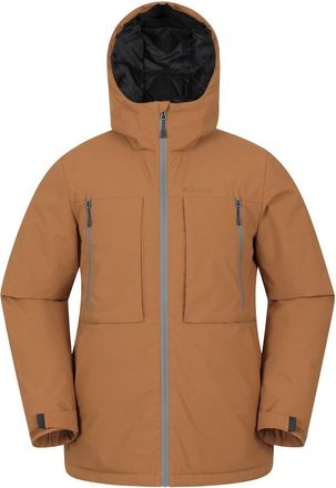 Mountain Warehouse Langdon Parka f&uuml;r Herren, Wattiert, Wasserbest&auml;ndig (Hellbraun)