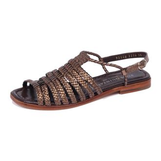 Pons Quintana Geflochtene Sandale in Bronze - - Shoes - Damen - Braun - 36 EU