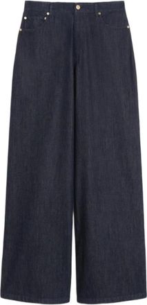 Max Mara Femme, Pantalons, Bleu, Taille: 34 FR Lavinia Wide-Leg Jeans