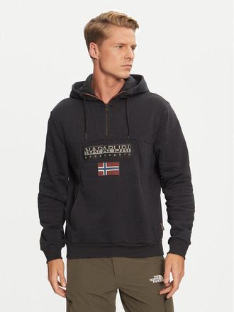 Napapijri Sweatshirt Burgee NP0A4I5E Schwarz Regular Fit