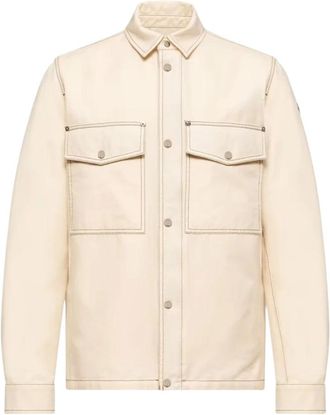 Moncler Homme, Vestes, Beige, Taille: 2XL Veste chemise Watagua