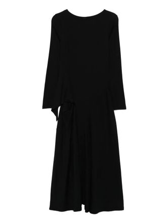 Yohji Yamamoto robe &agrave; manches longues (ann&eacute;es 2000) - Noir