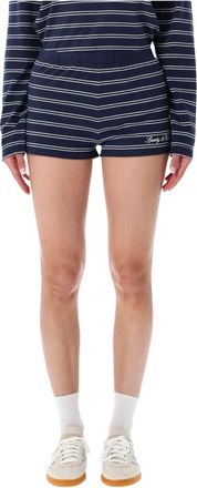 Sporty & Rich Short Stripe - - Shorts - Damen - Blau - L
