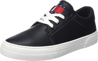 Tommy Jeans Tjw Lace Up Aspen Derby Bioveg Vulkanisierte Sneaker, Damen, Schwarz (Black), 38 Eu