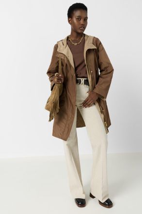 Gerard Darel Parka longue &agrave; capuche - JANNIS - Cigare