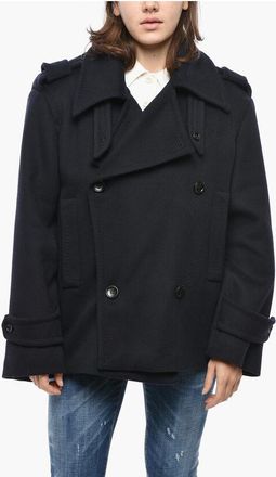 Max Mara SFILATA Double-breasted LAVENO Wool and Cashmere Coat size 44