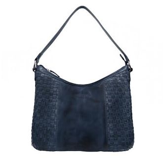 Zerimar Sac bandouli&egrave;re en cuir v&eacute;ritable, confectionn&eacute; &agrave; la main, con&ccedil;u pour les femmes au quotidien, bleu, 26 x 30 x 7 cm