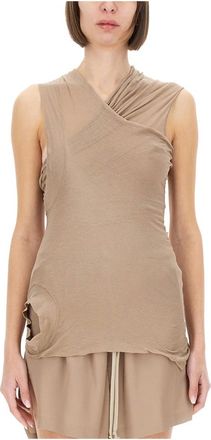 Rick Owens Femme, Tops, Beige, Taille: 34 FR Hollywood Banana Top