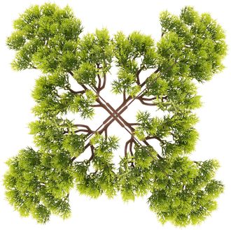 Cabilock 4 Stück Künstliche Kiefernzweige Hochrealistische Dekozweige für Vasenfüllung Vielseitige Grünpflanzen Picks für Büro Wohn und Eventdekorationen für A