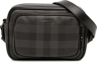 Burberry Hobo Bags - Coated Canvas Check Paddy Bag - Gr. unisize - in Grau - f&uuml;r Damen