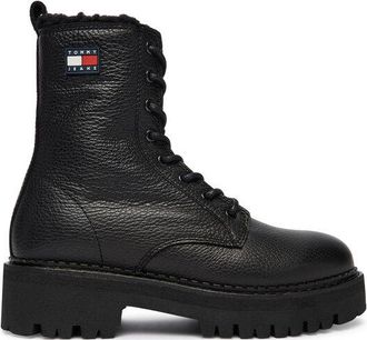 Tommy Jeans Schnürstiefeletten Tjw Urban Laceup Boot Wl EN0EN02906 Schwarz