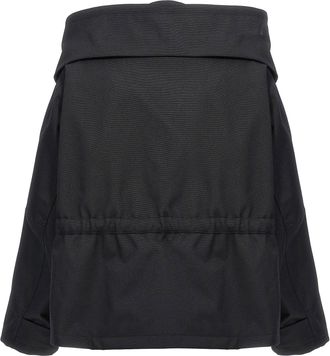 Balenciaga Oversized Canvas Jacket - Black
