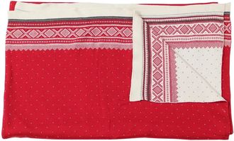 Kaheku Wolldecke Skandi rot 130 cm x 170 cm, 100% Baumwolle 111007540