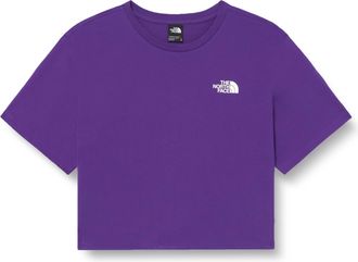 The North Face NF0A87U4NL41 Womens Cropped Simple Dome Tee T-Shirt Damen Peak Purple Größe XXL