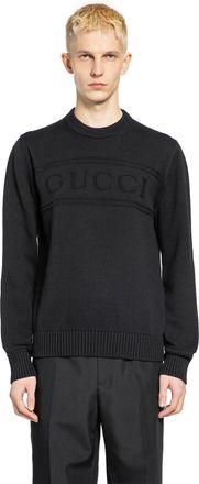 Gucci Knit Cotton Wool Jumper With Intarsia