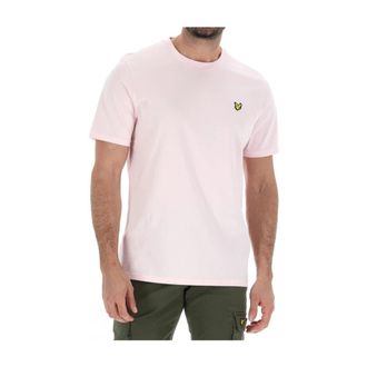 Lyle & Scott Plain T-Shirt - - Tops - Herren - Rosa - XL