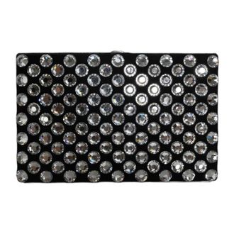Dolce & Gabbana Kristallverzierte Samt Abend Clutch - - Bags - Damen - Schwarzk - ONE SIZE