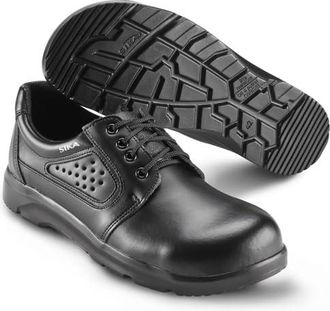 Sika Optimax Chaussures à Lacets avec Perforation et Renfort en Acier Noir s1 SRA BRG 191 - Noir - Noir, 42 EU