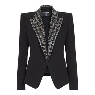 Balmain Bestickte Jacke mit 6 Kn&ouml;pfen - - Jackets - Damen - Schwarzk - XS