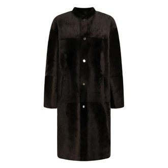 Windsor Dl813 Kunst Shearling Jacke - - Jackets - Damen - Braun - S