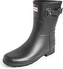 Hunter Damen Original Refined Short Rubber Black Stiefel 39 EU