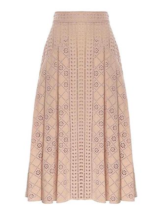 Alberta Ferretti Jupe Longue - Couleur Chair