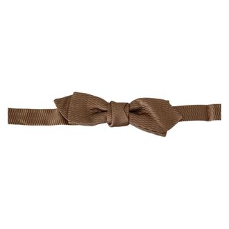 Dolce & Gabbana Braun Gold Verstellbare Hals Papillon Fliege - - Accessories - Herren - Braun - ONE SIZE