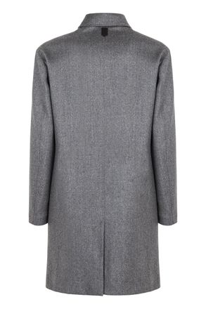 Canali Mens Wool Coat Grey