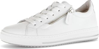 Gabor Damen Low-Top Sneaker, Frauen Halbschuhe,Leichte Mehrweite (G),straßenschuhe,Strassenschuhe,Sportschuhe,Weiss (Multic.),42.5 EU / 8.5 UK