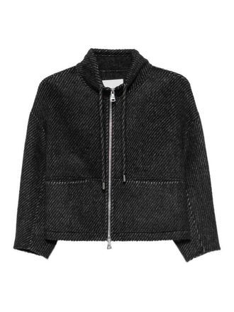 Ermanno Scervino Manteau Court - Gris