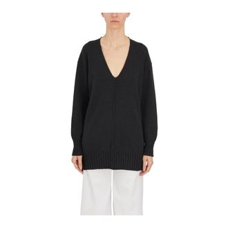 Isabel Benenato V-Ausschnitt Pullover - - Knitwear - Damen - Schwarzk - M