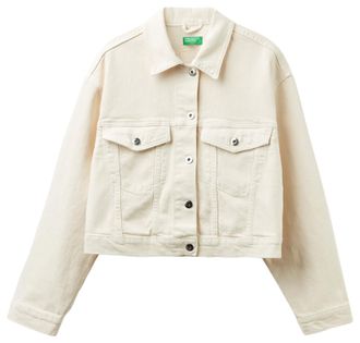 Benetton Damen 25z2dn05c Jacke, Creme 0Z3, S