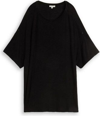 Tom Tailor T-Shirt T-Shirt Plus Size - T-Shirt mit Turn-Up-Funktion