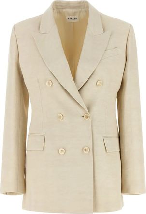 P.A.R.O.S.H. P.a.r.o.s.h., Femme, Vestes, Beige, Taille: 42 FR Raisa Double-Breasted Blazer