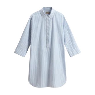 Woolrich Femme, Robes, Bleu, Taille: 42 FR Robe Chemise