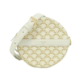 Celine Sac bandouli&egrave;re Triomphe Canvas Lamb Pre-owned - Femme - Pre-owned - Blanc - Taille: ONE Size