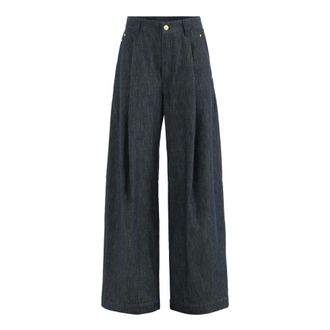 Brunello Cucinelli Pantalon en jean en coton - Femme - Jeans - Bleu - Taille: 36 FR